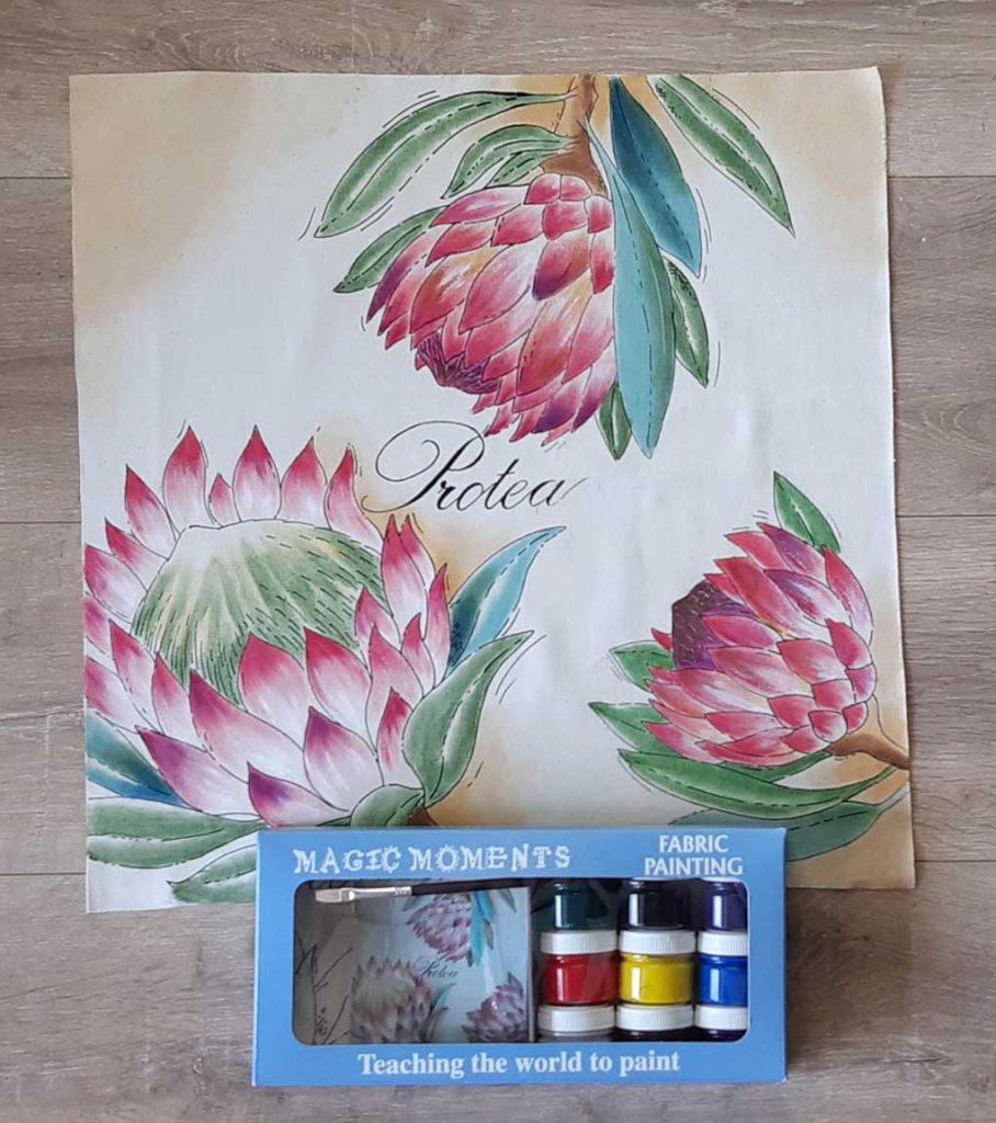 3 Protea White Starter Kit - Fabric Painting - Magic Moments